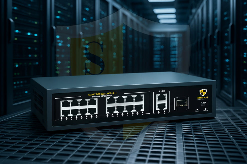 SP-16+2+1 GIGA POE SWITCH-250W – Shield Plus